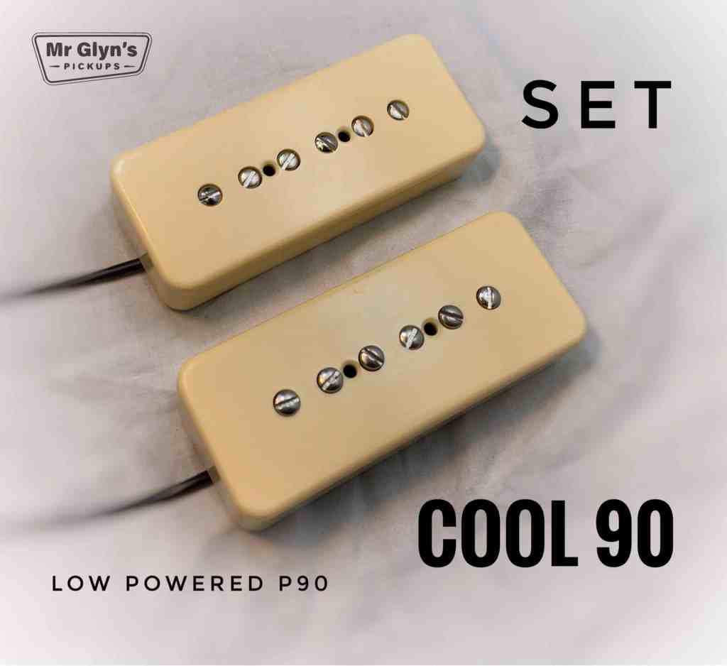 Cool 90,clear balanced P90 alnico 2 set by Mr Glyns Pickups